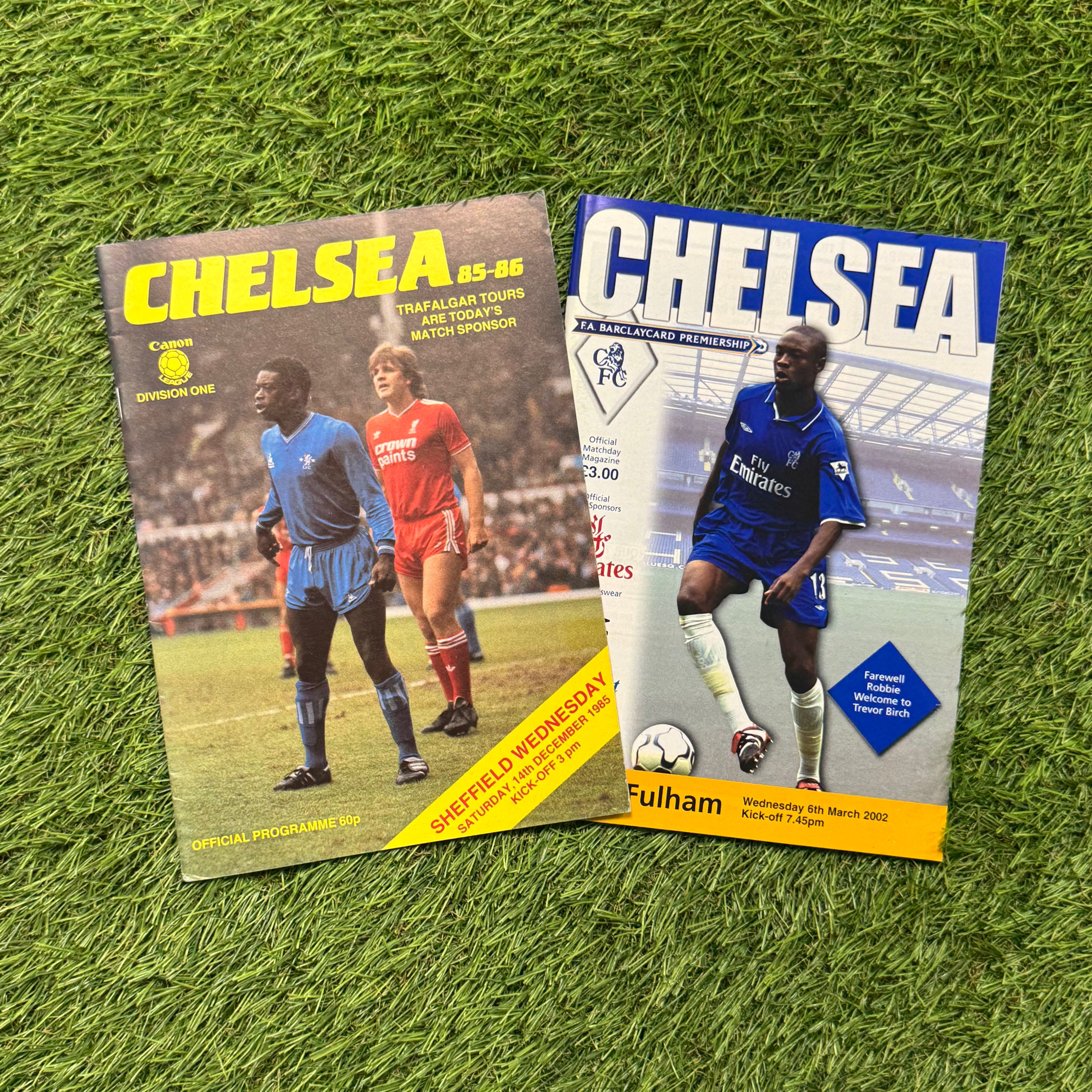 Chelsea Retro Programmes Pack | Cheap Gift for Fans – Mystery BOXD